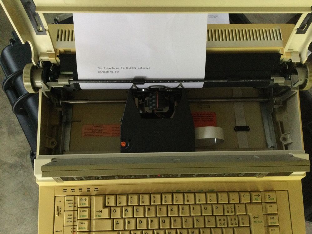 Brother CE-650 Elektrische Schreibmaschine. Geprüft! (Gebraucht) in ...