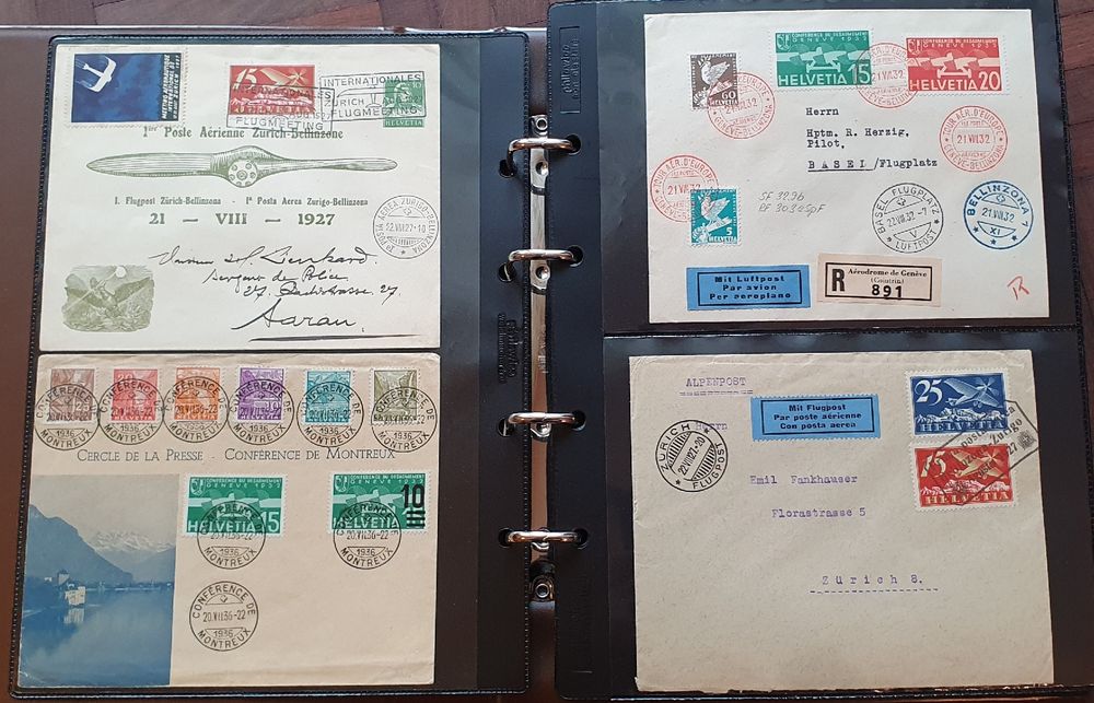Album mit Flugpost Briefe und Karten (Gebraucht) in Kreuzlingen für CHF 450 – mit Lieferung auf ...