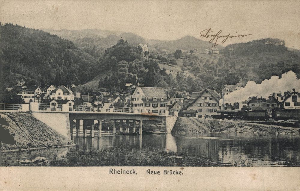 Rheineck. Neue Brücke, Dampfzug (Gebraucht) in Bronschhofen für CHF 13 – mit Lieferung auf ...