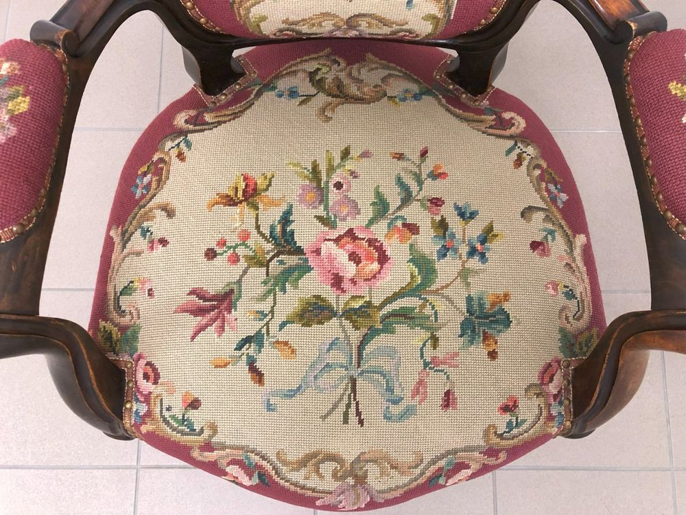 Antiker Gobelin Vintage Sessel ab CHF 1.- | Kaufen auf Ricardo