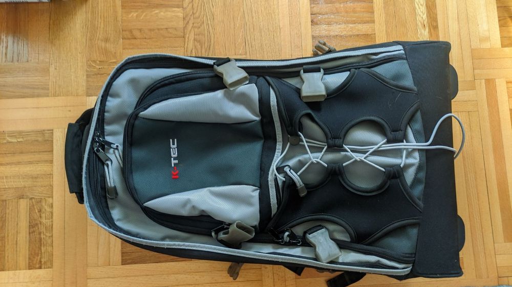 k tec bag, backpack with wheels Tasche, Rucksack mit Rollen (Gebraucht ...