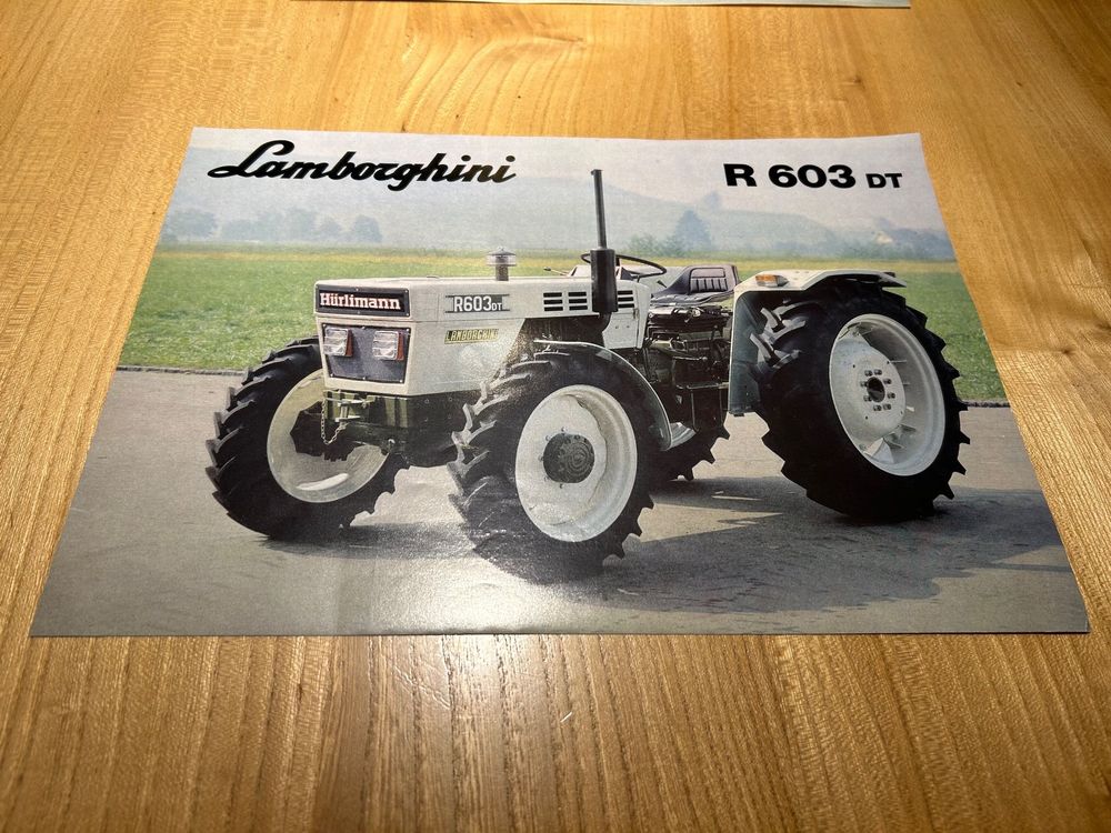 Originaler Lamborghini Hürlimann R603 DT Prospekt | Kaufen auf Ricardo