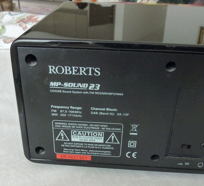 Radio CD Player Roberts MP-Sound 23 - mit DAB - ohne DAB+ (Gebraucht ...