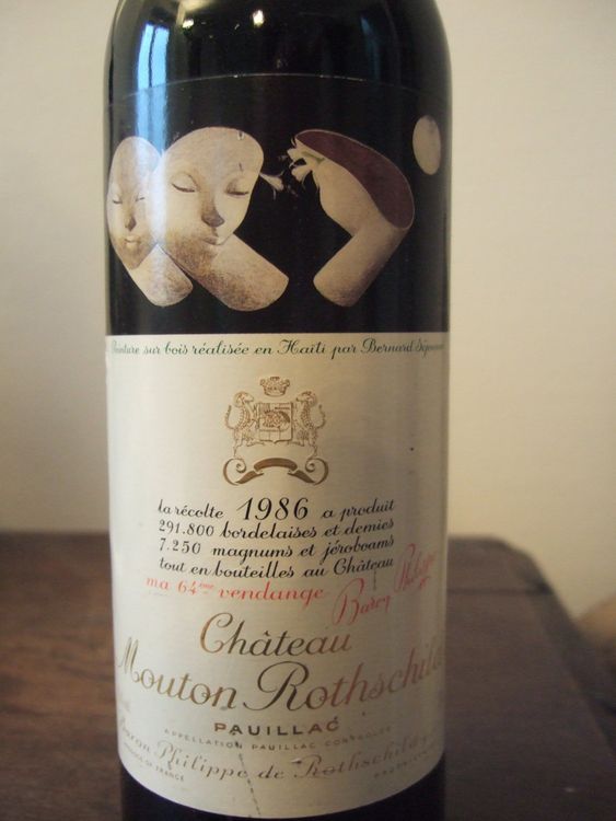 1 Fl. Chateau Mouton Rothschild 1986, 100PP, ab Fr. 1.- | Kaufen auf Ricardo