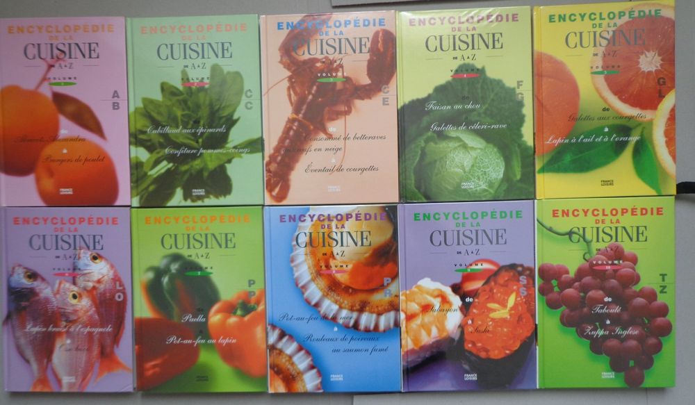 Encyclopédie de la cuisine de A à Z, complète, 10 volumes (Neuf (Voir description)) à Le Locle ...