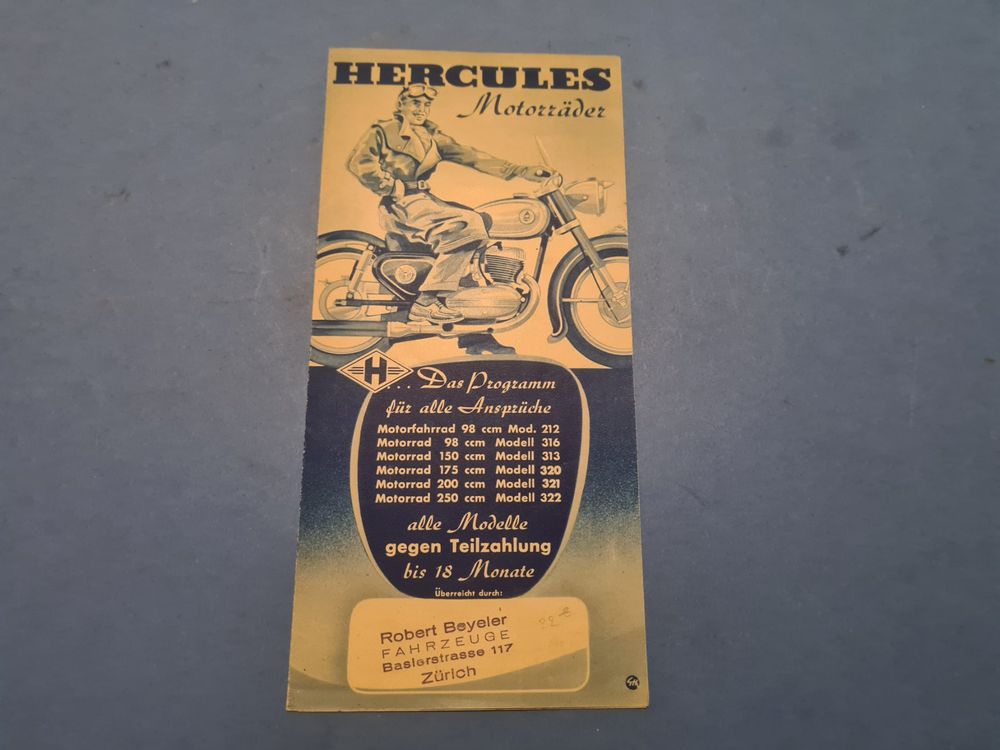 MOTO HERCULES BROCHURE OLDTIMER COLLECTION (Gebraucht) in Bellevue für ...