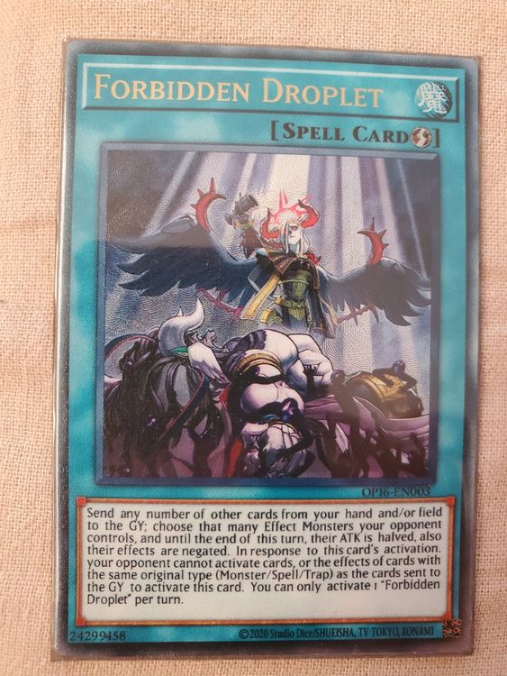 Yugioh - Forbidden Droplet OP16 Ultimate Rare! (Neu (gemäss ...