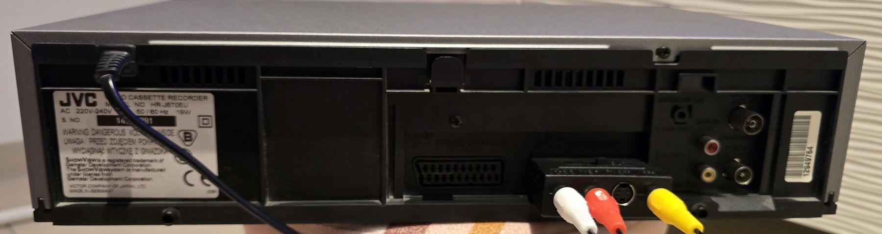 Magnétoscope JVC HR-J670 Hi-Fi VHS,adaptateur Péritel (D'occasion) à ...