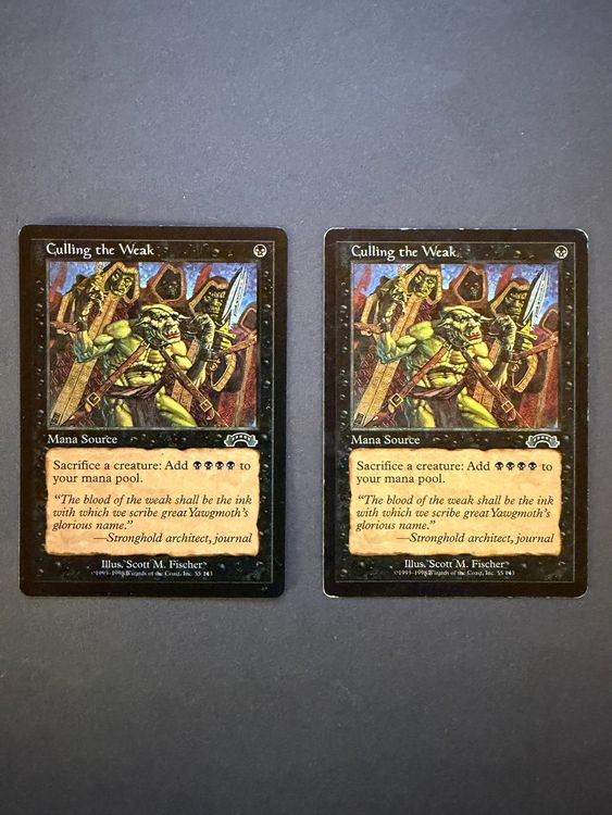 2x Culling The Weak / Auslese der Schwachen / Exodus / Magic (Gebraucht ...