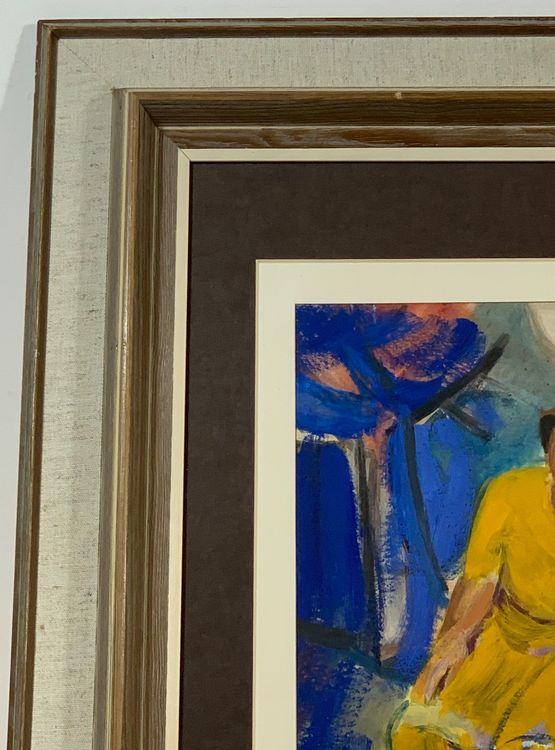 Karl Schlageter (1894-1990) Gemälde Frau im Gelben Kleid (Gebraucht) in Root für CHF 170 – mit ...