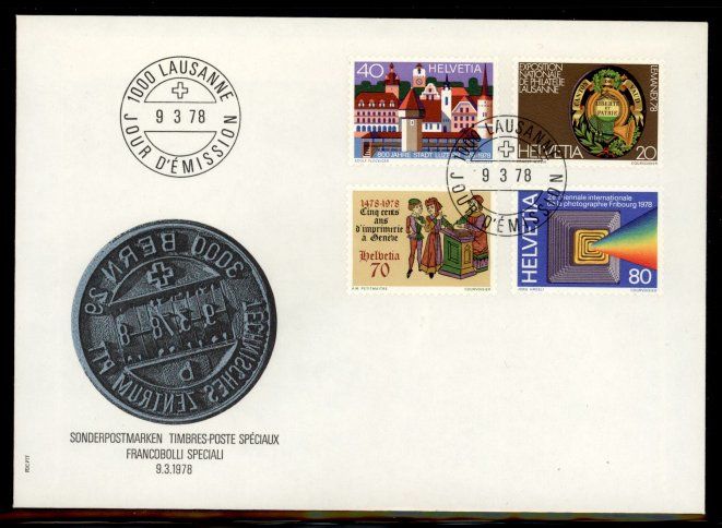 1978, FDC, Sonderpostmarken I (Nr. 603–606) | Kaufen auf Ricardo