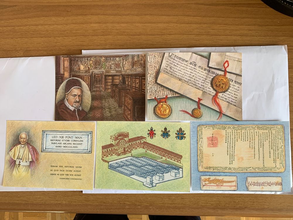 VATICANO - ARCHIVUM SECRETUM - 5 karten - Originalset 1984 (Gebraucht ...