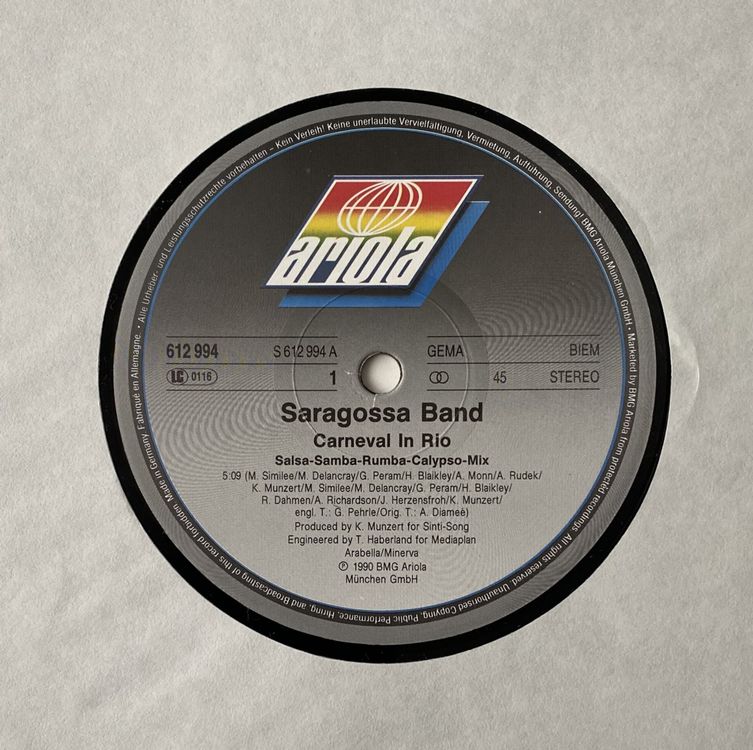Saragossa Band, Saragossa Band Medley (Euro House, Synth-pop (Gebraucht ...
