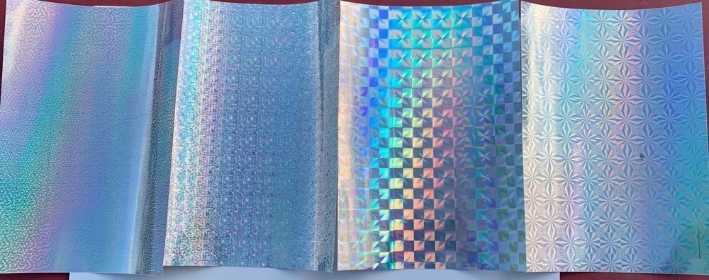 NEU Ursus 4 Blatt Hologrammfolie selbstklebend Papier (Neu und ...