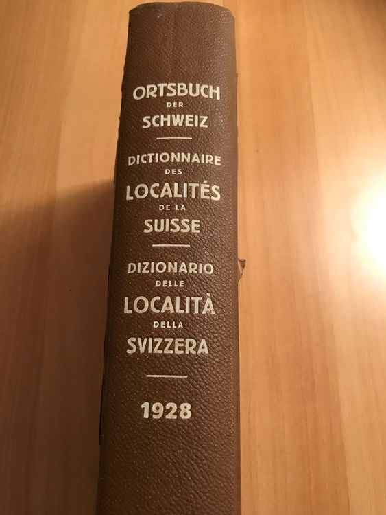 Ortsbuch der Schweiz, 1928 (Gebraucht) in Mels für CHF 8 – mit Lieferung auf Ricardo kaufen