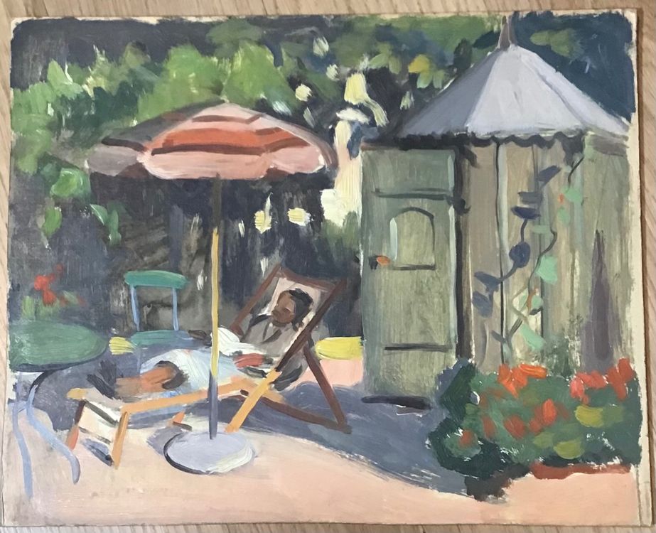 Renée Yolande HAUSER (1919-2008) Garten Ansicht Gemälde (Gebraucht) in ...