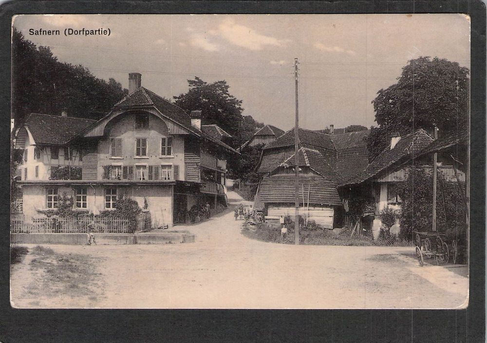#Safnern BE , Dorfpartie , Fotokarte , gel. (Gebraucht) in Reichenburg ...