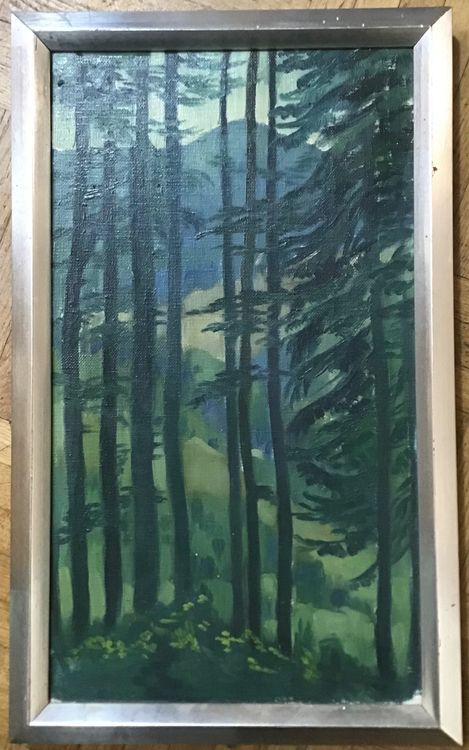 Wald Szene Gemälde | Kaufen auf Ricardo