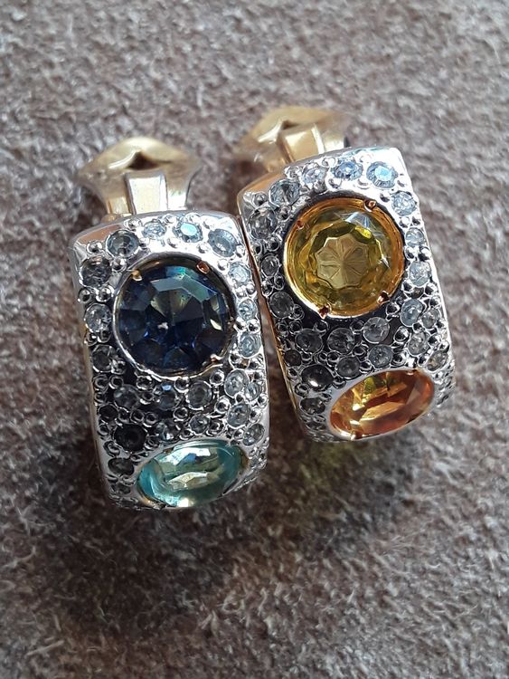 Vintage Top Strass Ohrclips 80er Jahre | Kaufen auf Ricardo