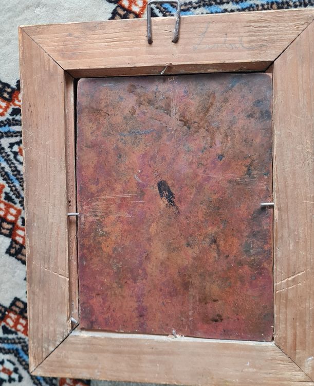 OELBILD AUF KUPFERPLATTE? Maria mit Kind 19/23cm (Gebraucht) in Siebnen für CHF 11 – mit ...