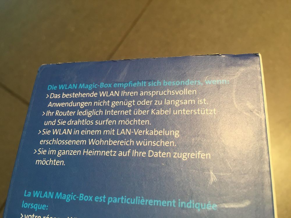 WLAN Magic-Box Swisscom (Concurrent Access Point) Air 4742 (Neu und ...