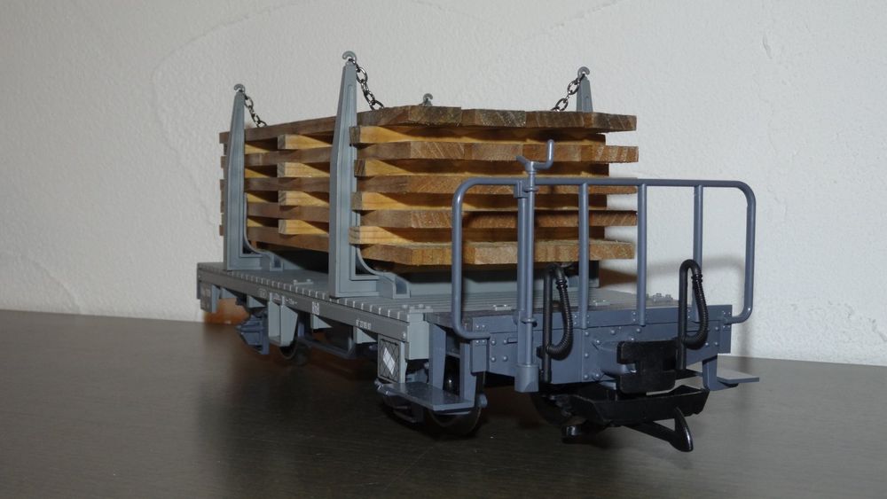 LGB 45141, Rungenwagen, Kkp 7358, RhB grau, neuwertig | Kaufen auf Ricardo