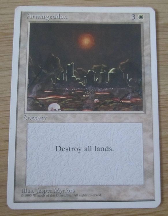 Magic the Gathering Karte Armageddon | Kaufen auf Ricardo