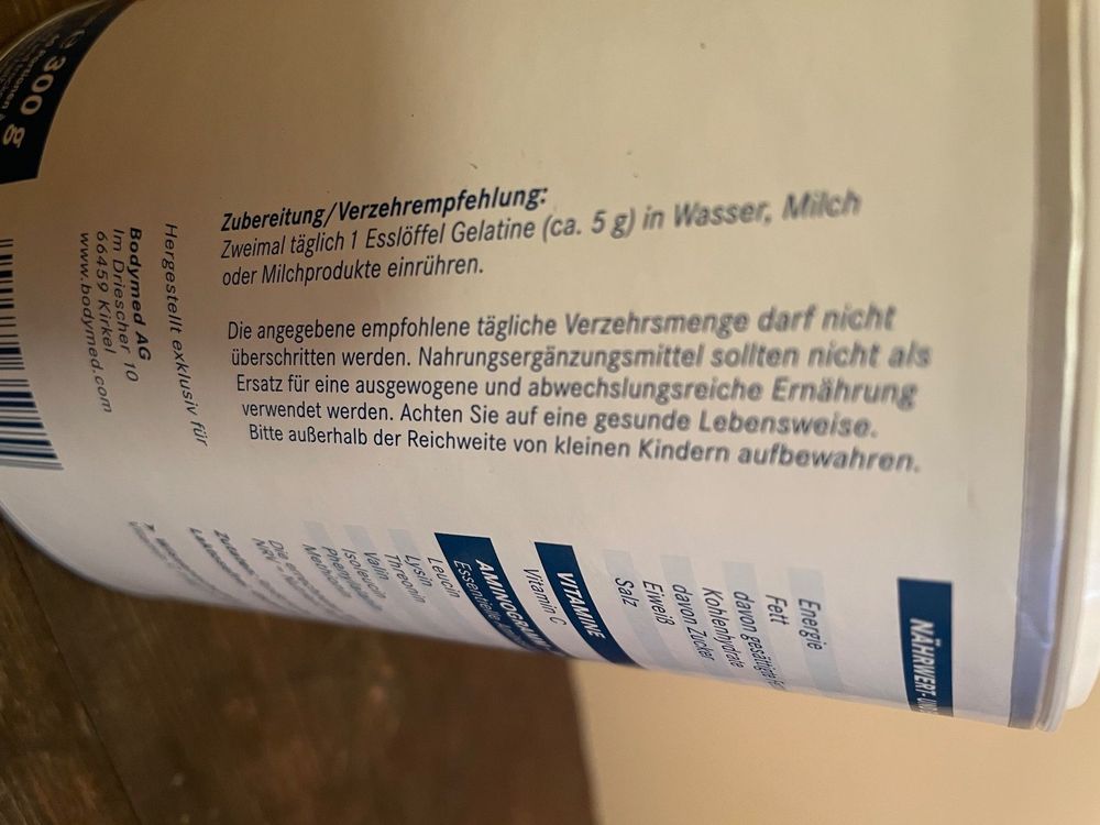 Bodymed/Sana-Pro/Trinkgelatine | Kaufen auf Ricardo