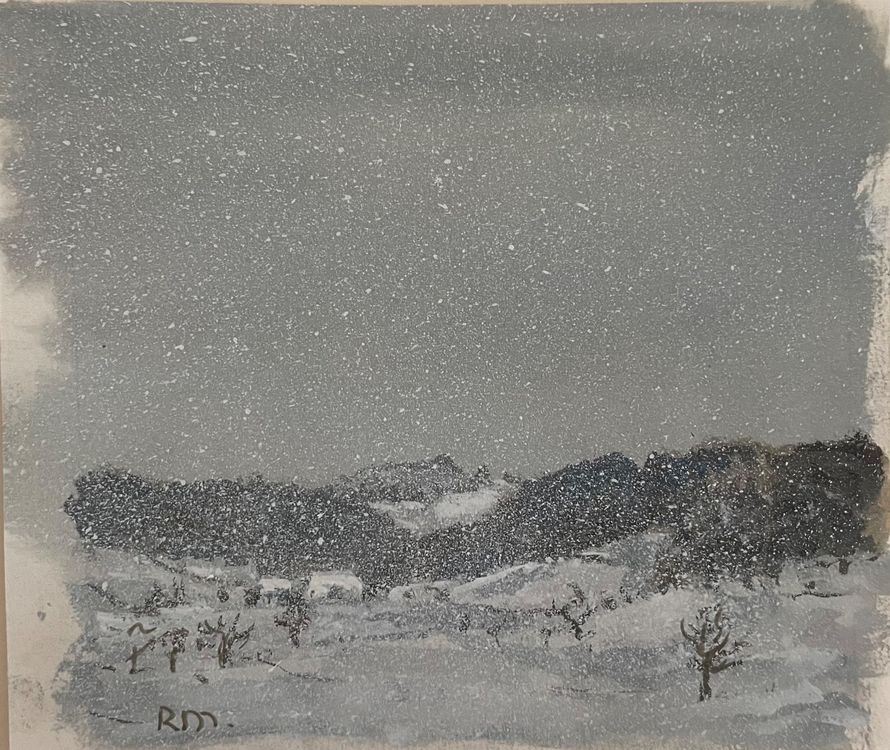Rudolf Müller (1892-1972)Winterlandschaft Gouasch Gemälde | Kaufen auf Ricardo
