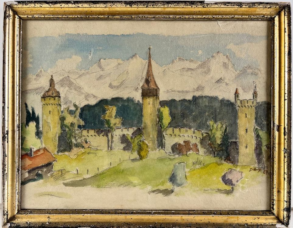 Antike Landschafts Aquarell Signiert. (Gebraucht) in Neuhausen am Rheinfall für CHF 10 – mit ...