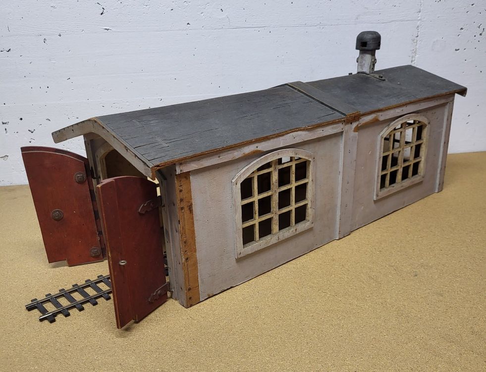 LOKREMISE - Spur 0 - aus Holz - L=63cm / B=25cm / H=21cm (Gebraucht) in ...