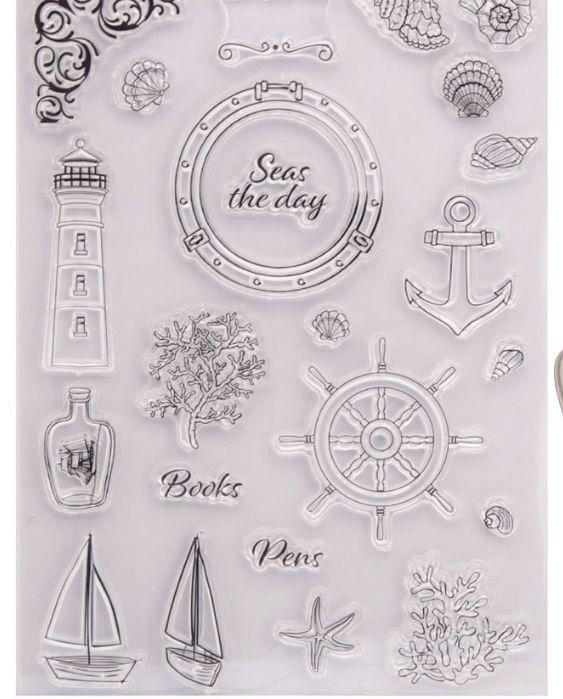 Neues, grosses Set Motivstempel Seefahrt, Schiff (Neu und ...