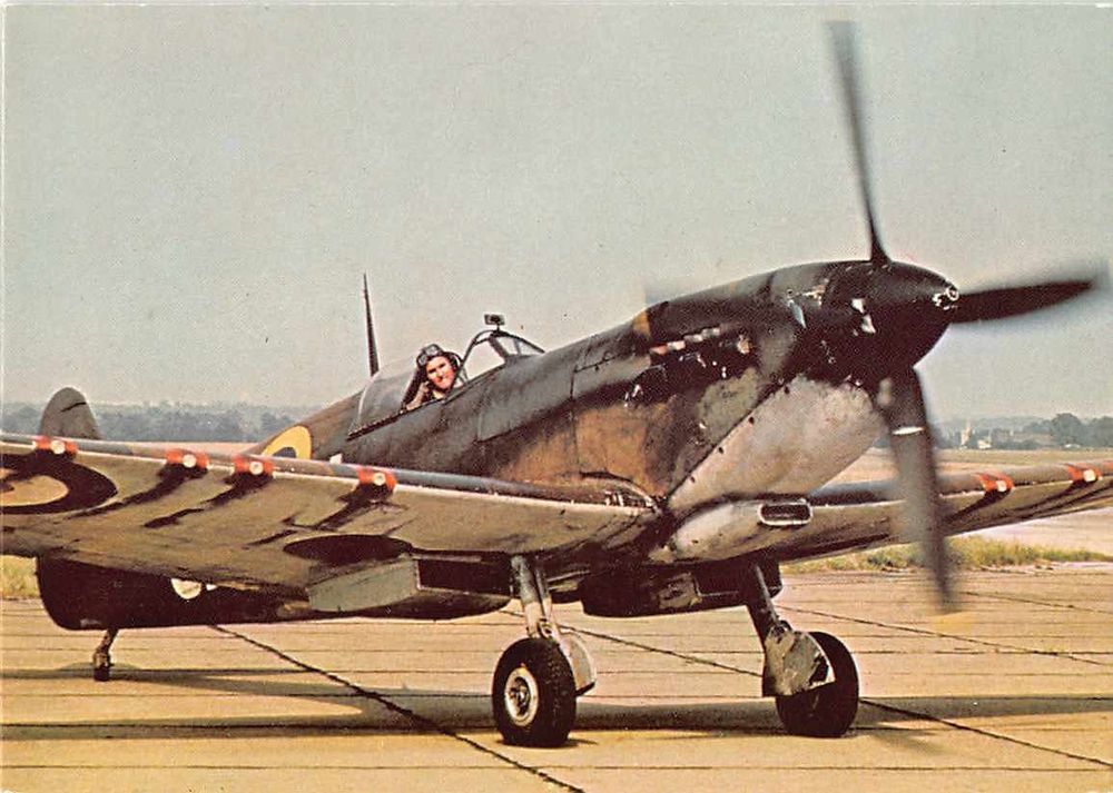 Schöne Ansichtskarte Aviatik VICKERS ARMSTRONG SPITFIRE F IX | Kaufen ...