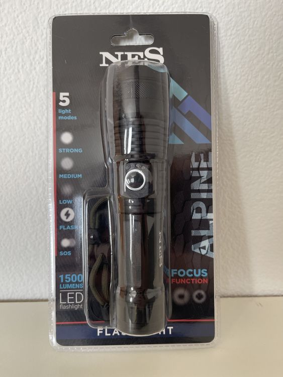 NES ALPINE - LED FLASHLIGHT - 1500 Lumens (Neu und originalverpackt) in ...