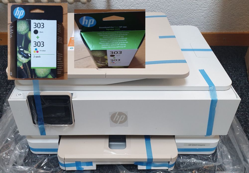 HP ENVY INSSPIRE DRÜCKER MIT PATRONEN GRATIS | Kaufen auf Ricardo