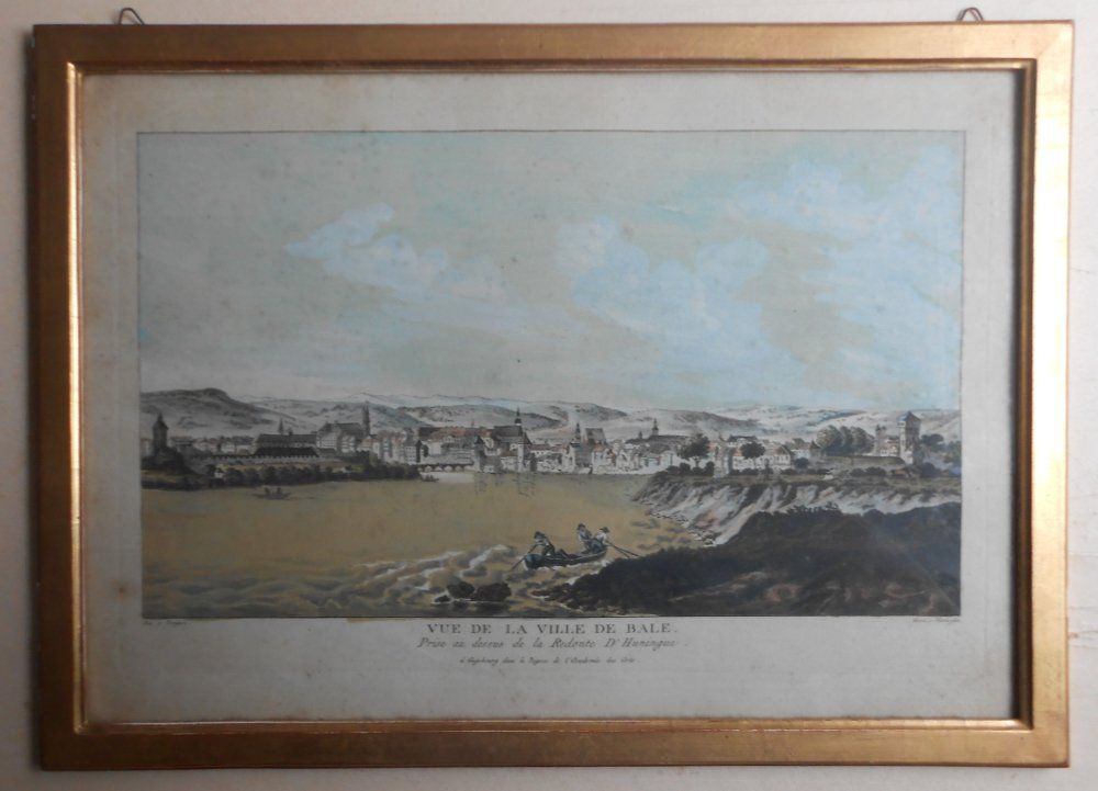 Basel. Kolorierter Kupferstich von ca 1780. (Gebraucht) in Basel für CHF 50 – nur Abholung auf ...