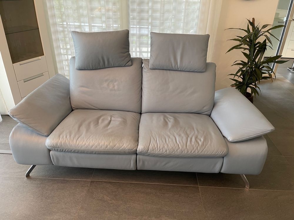 Echtleder Couch mit motorisiertem Relaxmodus (Gebraucht) in Meggen für ...