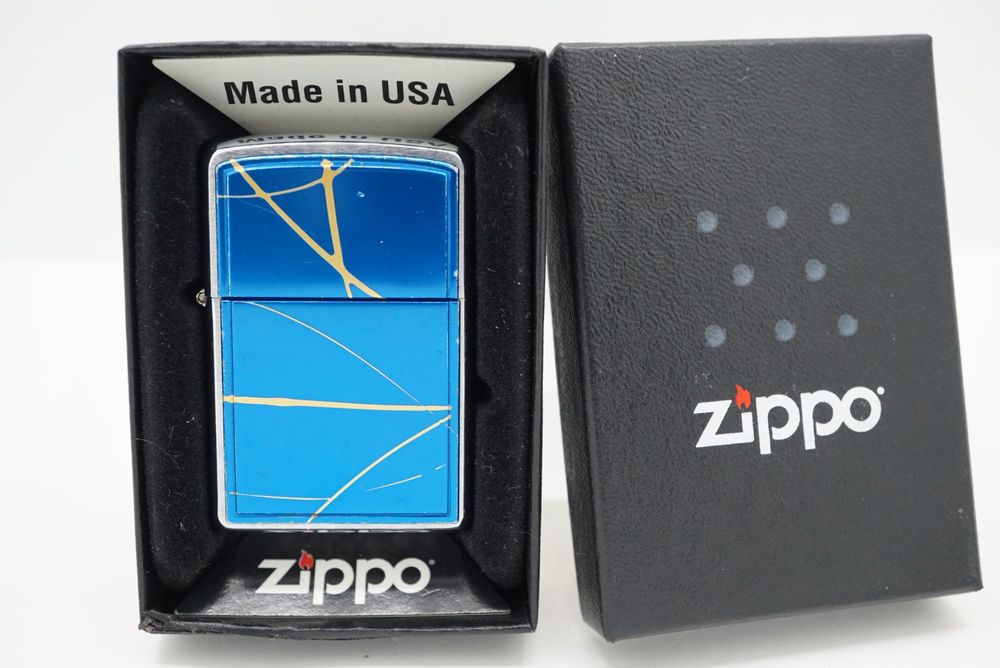 ZIPPO® BLUE PLATE DESIGN - 2003 - UNGEZÜNDET | Acheter sur Ricardo