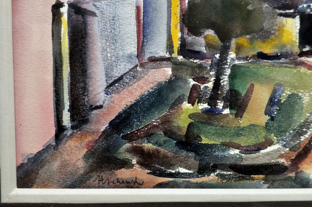 Tableau à l'aquarelle signé Henri Schenk | Kaufen auf Ricardo