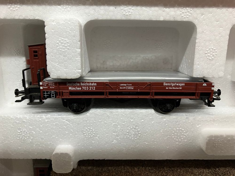 Märklin 47901 Wagen-Set "Gleisbauzug mit Draisine" der DRG | Kaufen auf ...