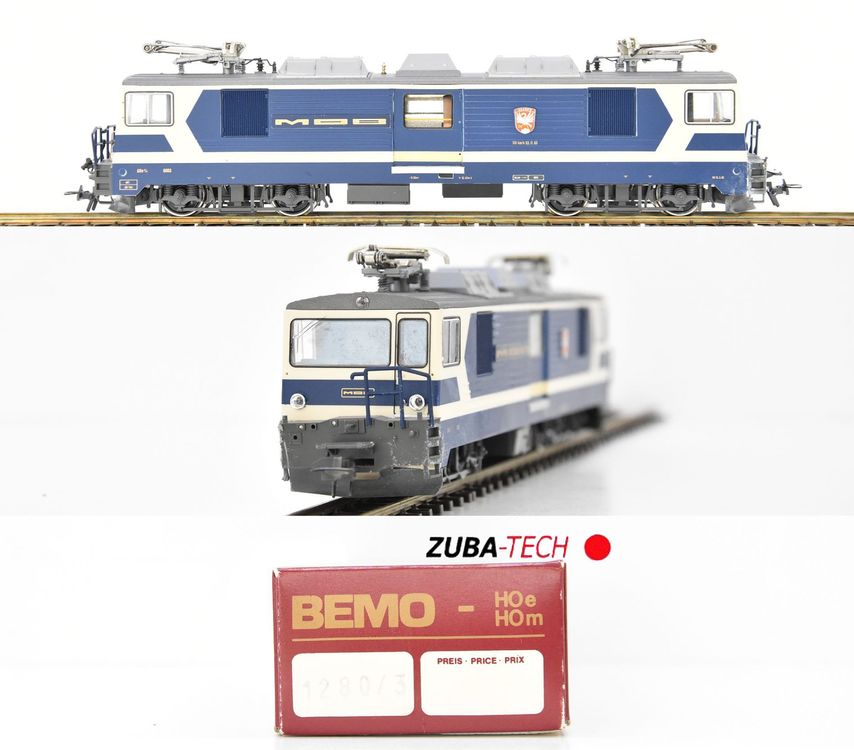 Bemo 1280/3 E-Lok GDe 4/4 MOB Saanen H0m GS Analog mit OVP | Kaufen auf Ricardo