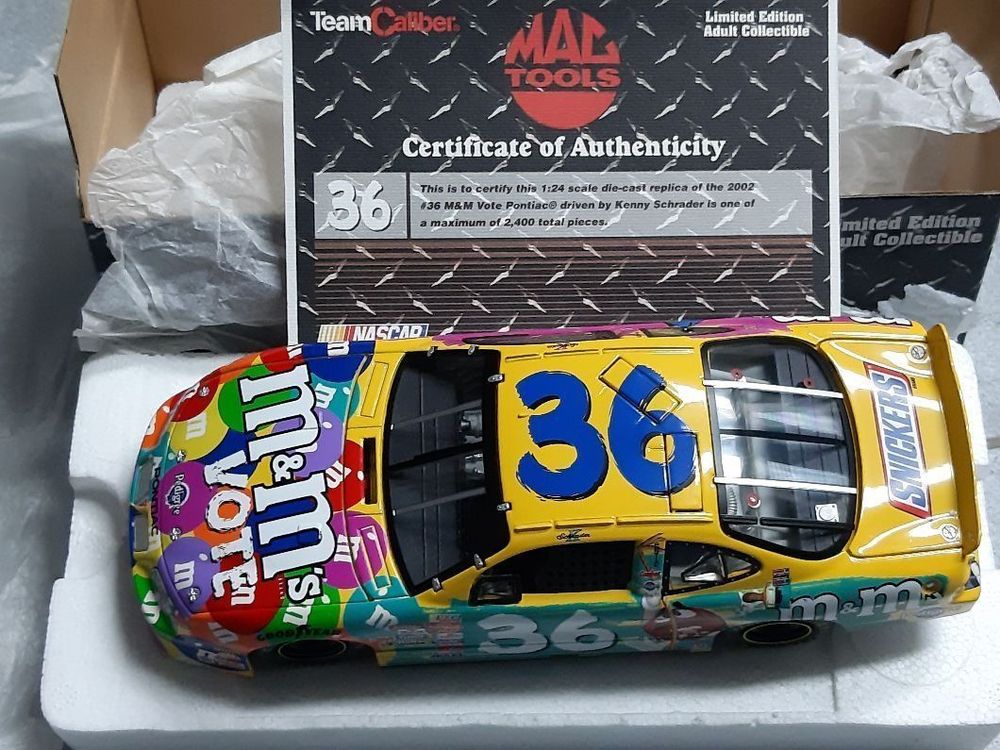 Pontiac 2002 1/24 M&Ms Nascar Mac Tools (Neu und originalverpackt) in ...