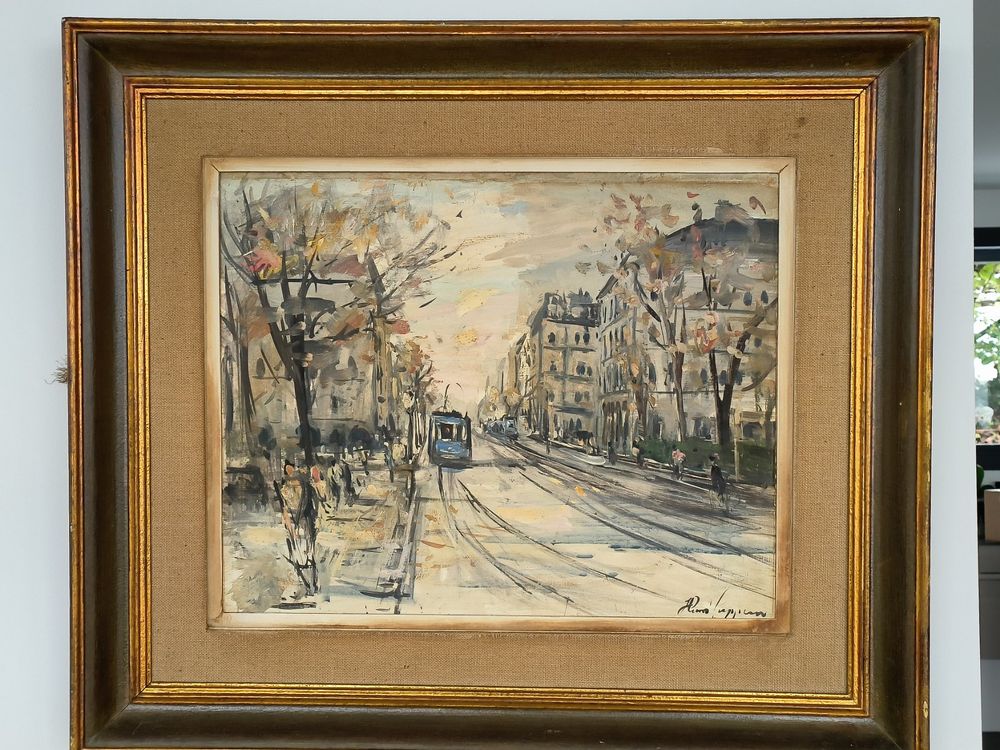 Öl/Acrylbild Hans Soppera Bahnhofstrasse Zürich signiert (Gebraucht) in ...