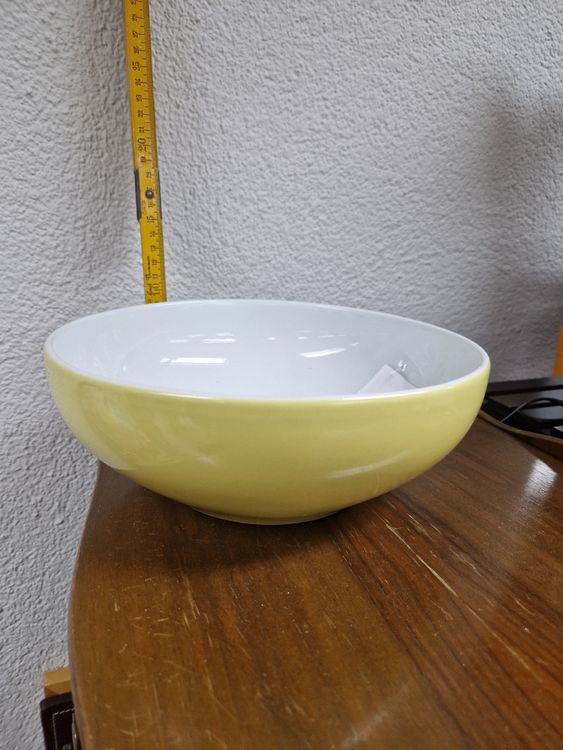Rossle Schüssel gelb-weiss, Durchmesser 25 cm, Top Zustand (Gebraucht ...