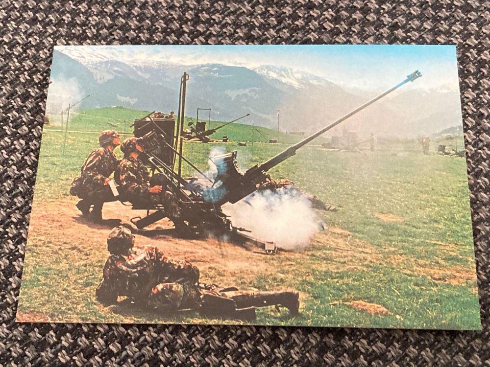 Postkarte 20mm FLAB Kan 54 - Schweizer Armee | Acheter sur Ricardo