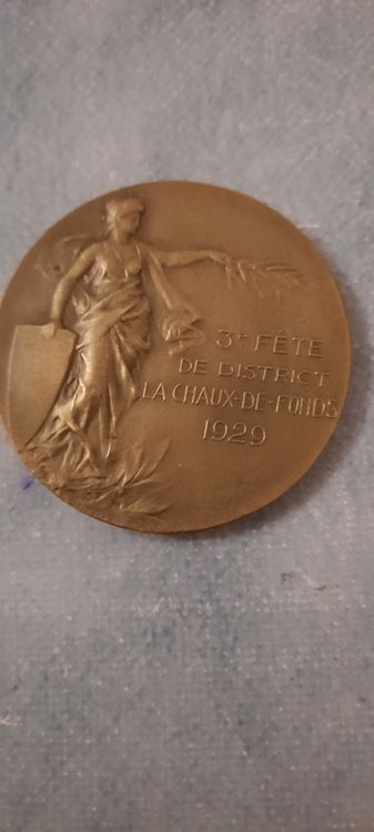 médaille fête de gym la chaux de fonds 1929s1920 | Kaufen auf Ricardo