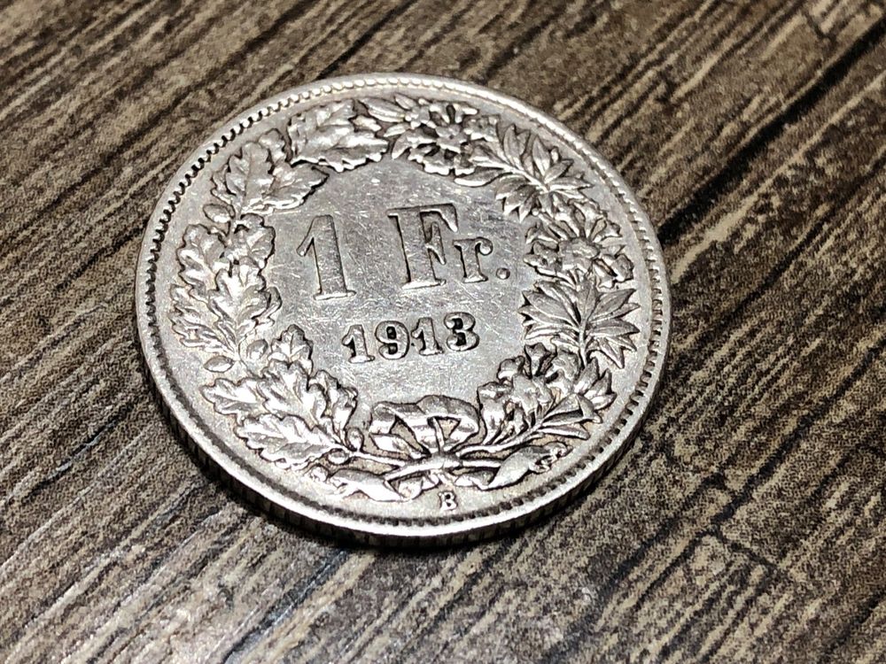 Schweiz 1 Franken 1913 Silber Rar (Gebraucht) in Flumenthal für CHF 4 – mit Lieferung auf ...