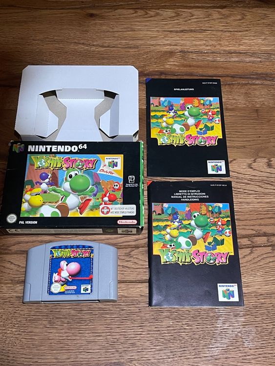 N64 Yoshi's Story OVP PAL inkl. 2 Anleitungen, guter Zustand (Gebraucht ...