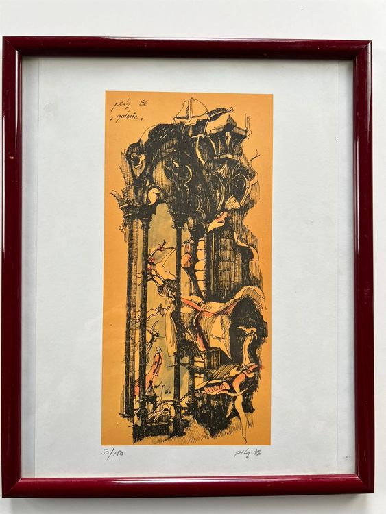 interessant Litho handsigniert. (Gebraucht) in Neuhausen am Rheinfall für CHF 10 – mit Lieferung ...