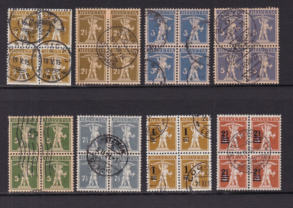 30 Stk. Viererblocks "Altschweiz" (Gebraucht) in Münchwilen AG für CHF 14 – mit Lieferung auf ...